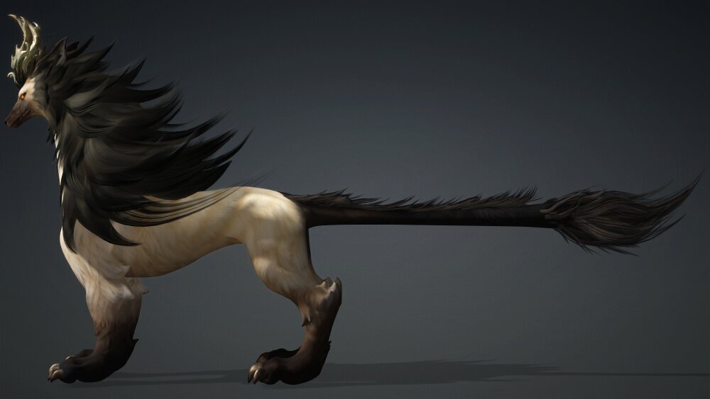 Divine Wolf B3 3D model - Download Mythological creatures on 3DModels.org