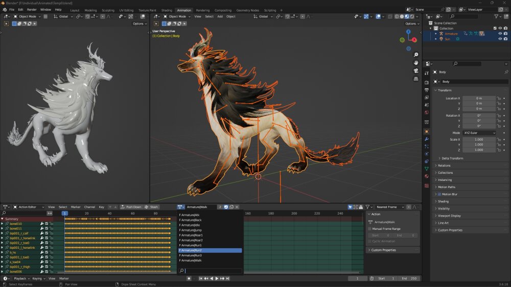Lobo Divino Modelo 3D - Descargar Criaturas mitológicas activado ...