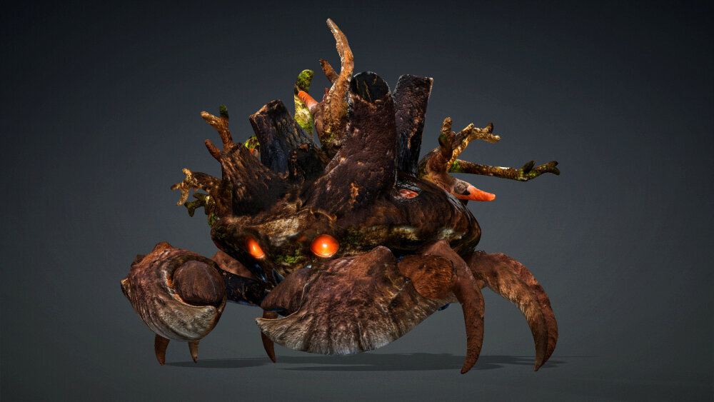 Crab Monster V2d 3D model - Download Mythological creatures on 3DModels.org