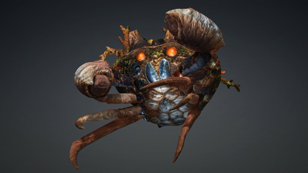 Crab Monster V2d 3D model - Download Mythological creatures on 3DModels.org