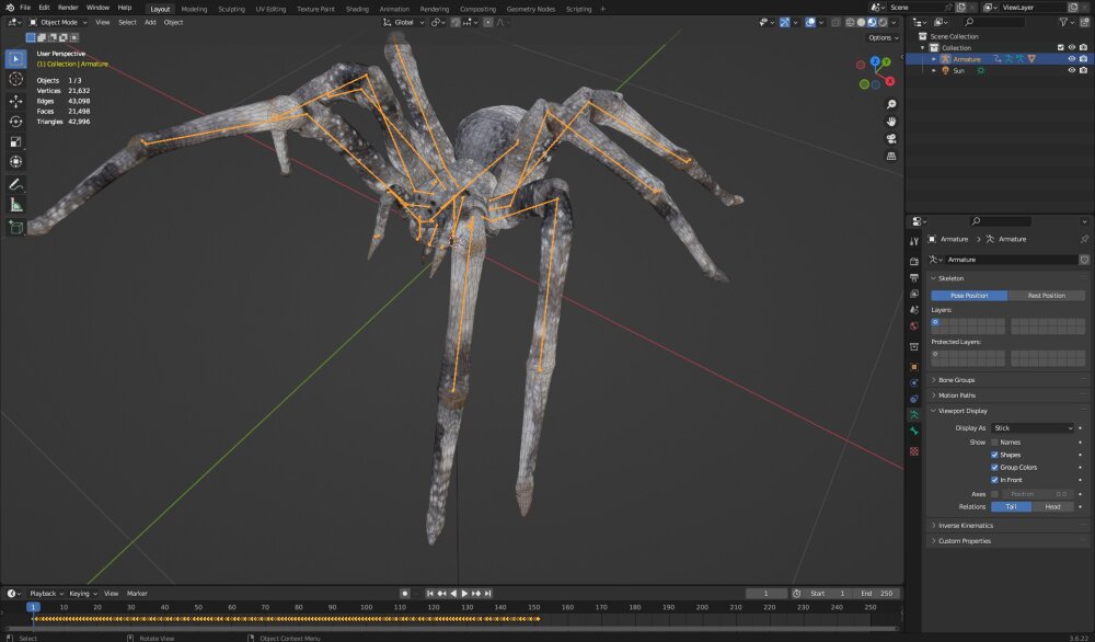 Spider V2 3D model - Download Arthropod on 3DModels.org