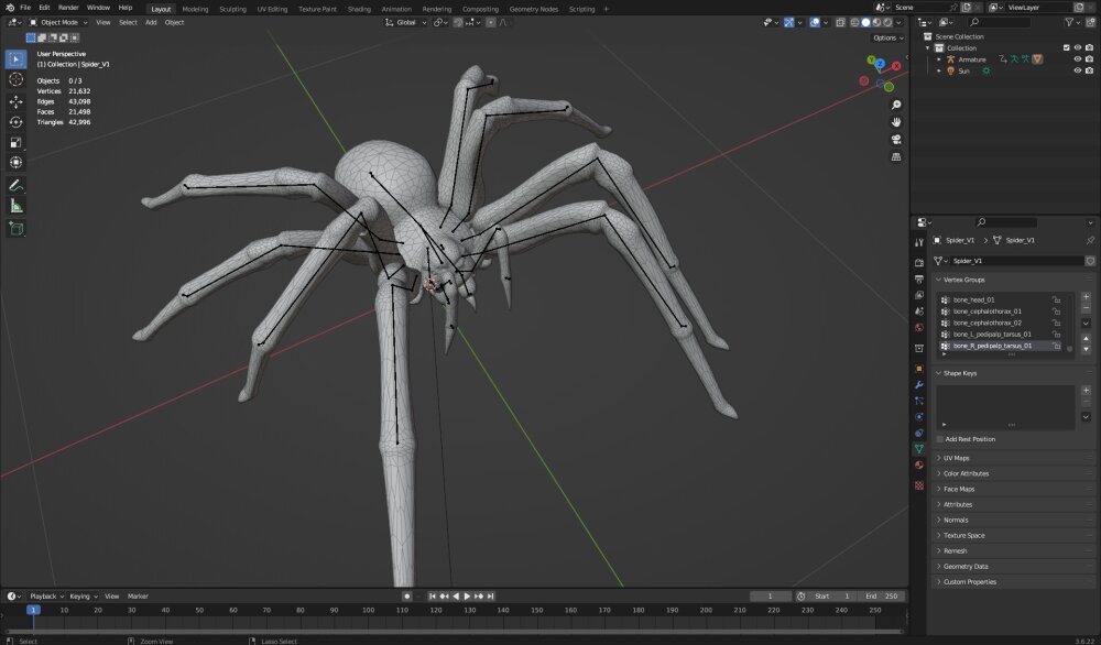 Spider V2 3D model - Download Arthropod on 3DModels.org