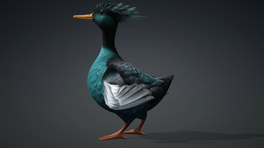Duck B2 3D model - Download Birds on 3DModels.org
