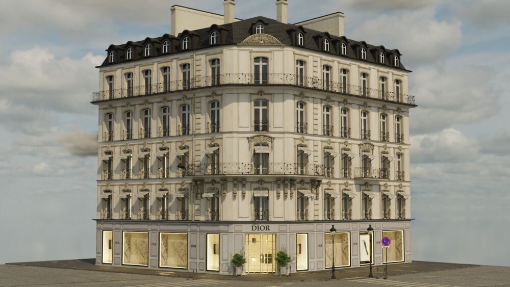 Dior Shop Paris 3D model - Download Buildings on 3DModels.org