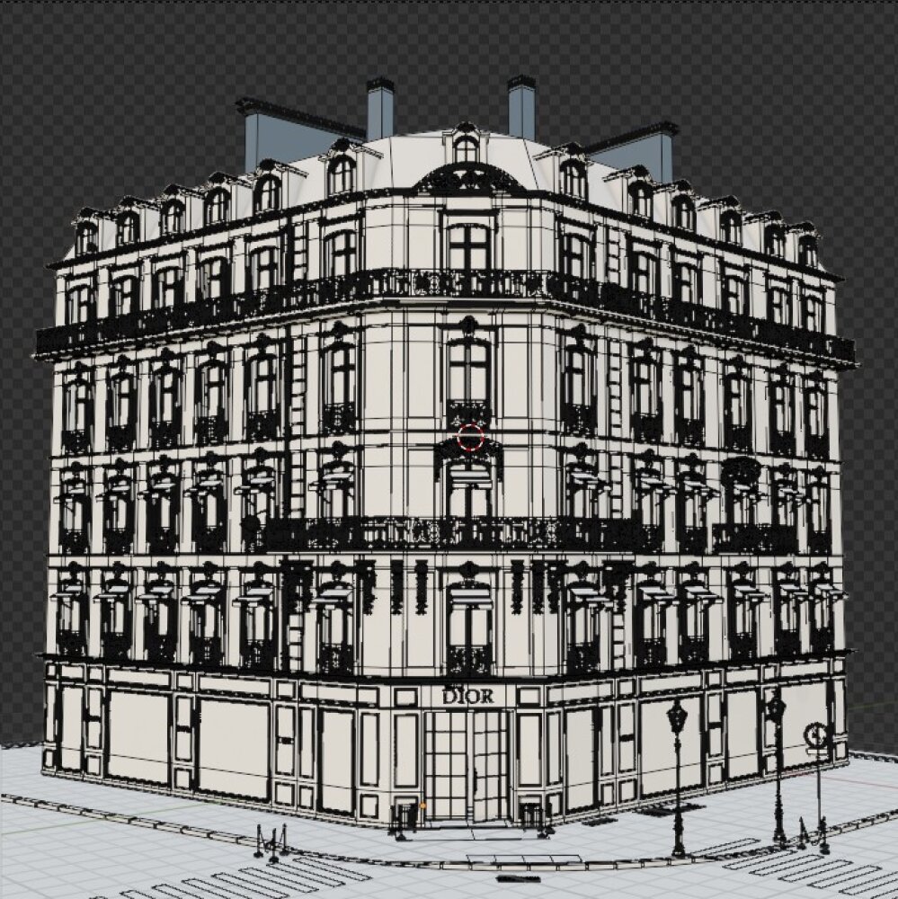 Dior Shop Paris 3D model - Download Buildings on 3DModels.org