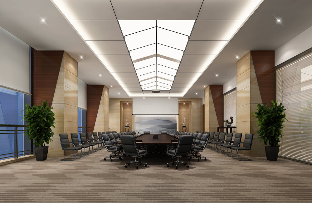 Conference Room Modern Style 3D model - Download Hall on 3DModels.org