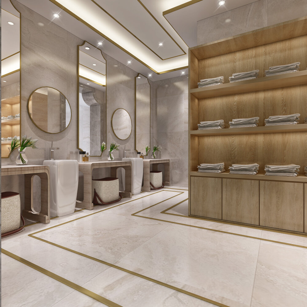 Dressing Room Dressing Table Female 3D model - Download Rooms on ...