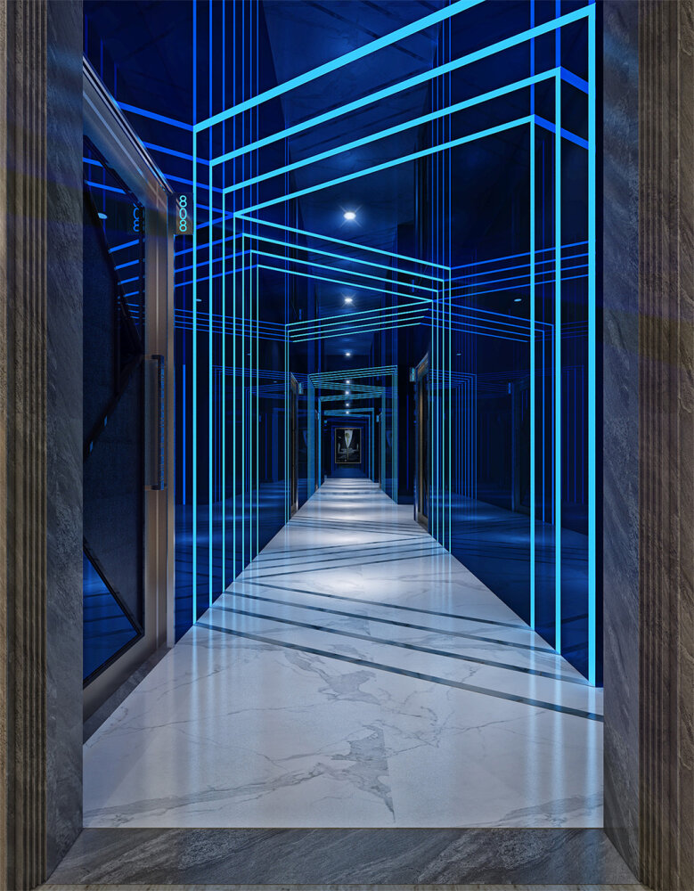 Night Club Corridor 3D model - Download Hall on 3DModels.org