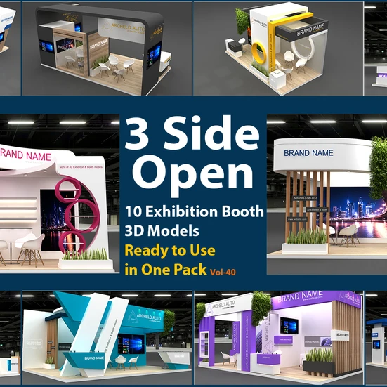 Exhibition booth 3D Models Download - 3DModels.org