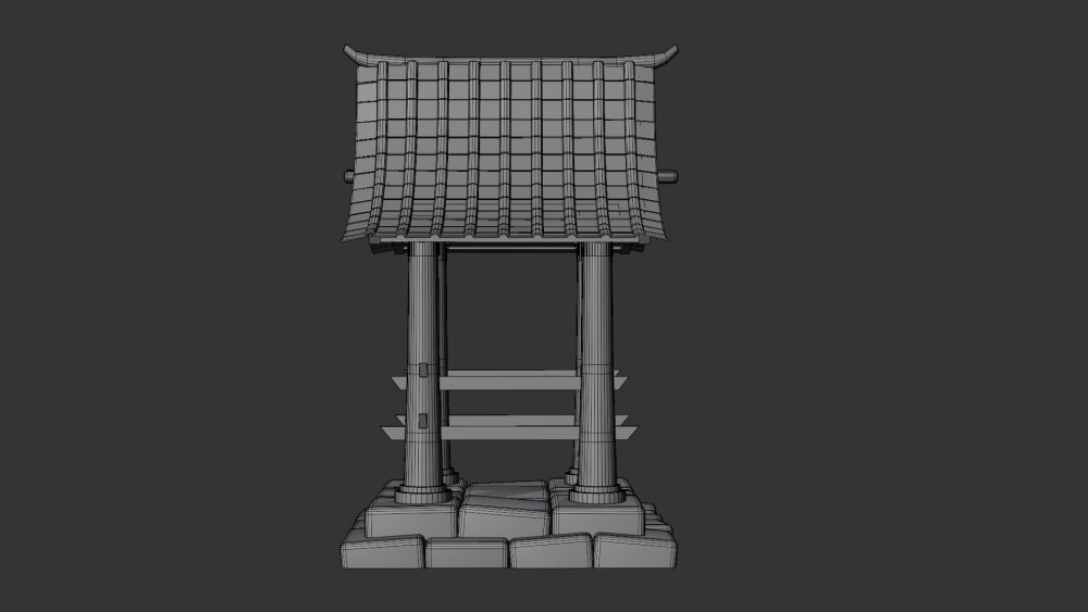 Oriental Structures – Arbor 3D model - Download Buildings on 3DModels.org