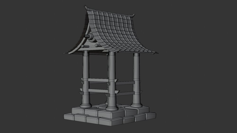 Oriental Structures – Arbor 3D model - Download Buildings on 3DModels.org