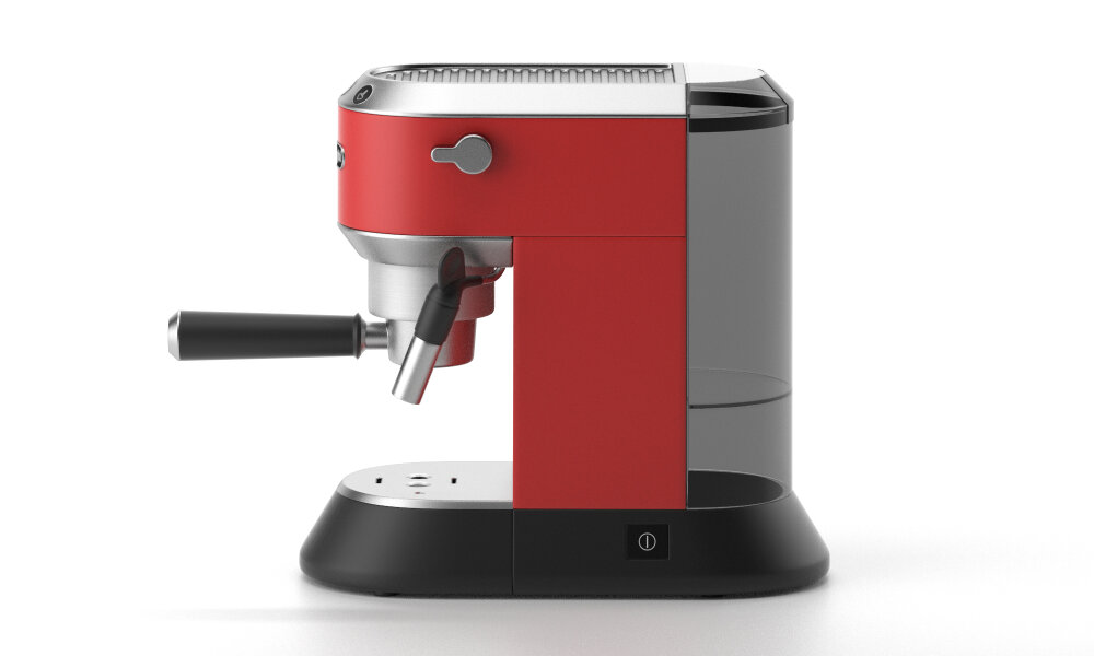 Coffee Machine Espresso Barista Stainless Model Subdivision 3D model ...