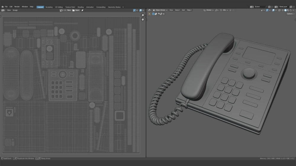 Ancien Téléphone IP AT&T Modèle 3D - Télécharger Téléphone on 3DModels.org
