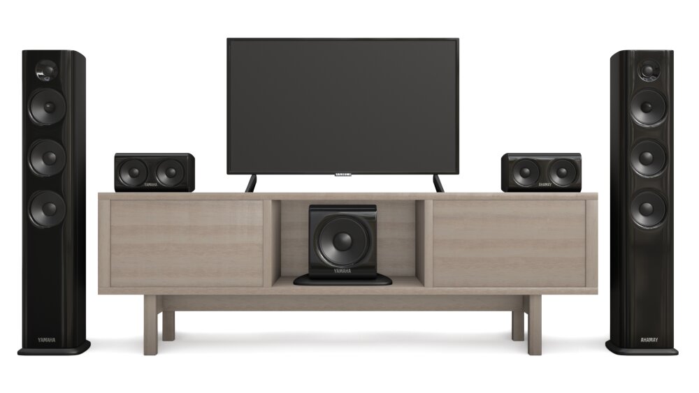 Powerful Speaker Set Mid Frequency 3D model - Download Audio Devices on ...
