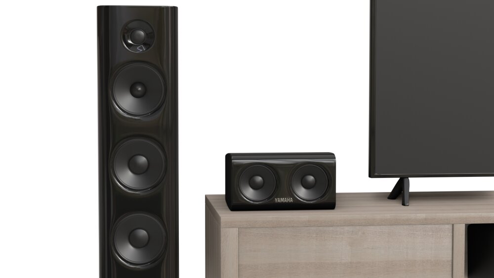 Powerful Speaker Set Mid Frequency 3D model - Download Audio Devices on ...