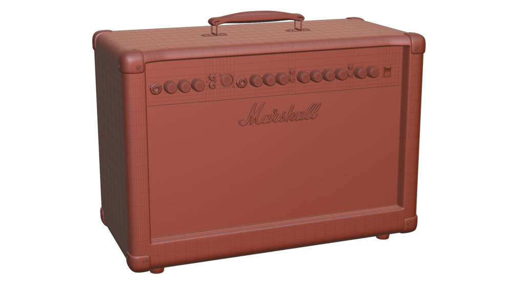 Marshall Acoustic Soloist As50d. Combo For Acoustic Guitars 3D model ...
