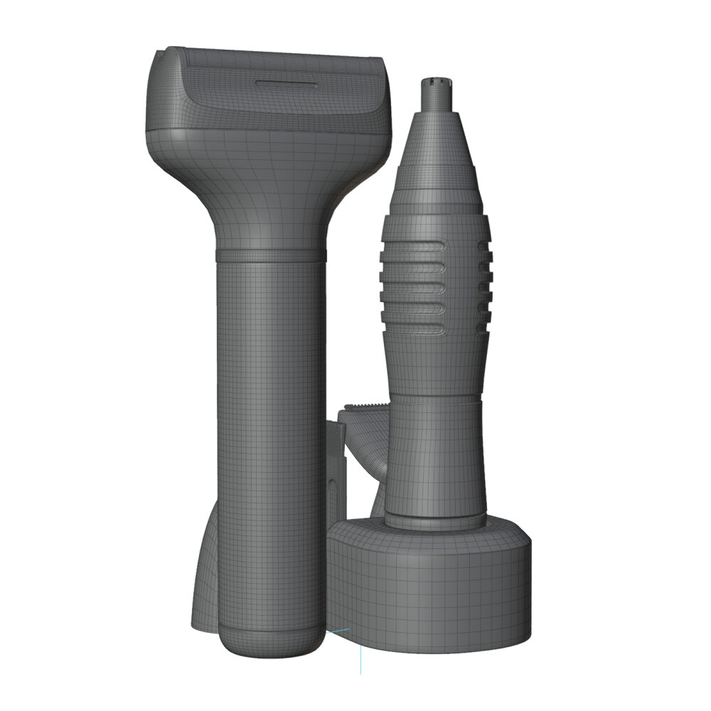 Trimmer and Shaver Set 3D model - Download Home Appliances on 3DModels.org