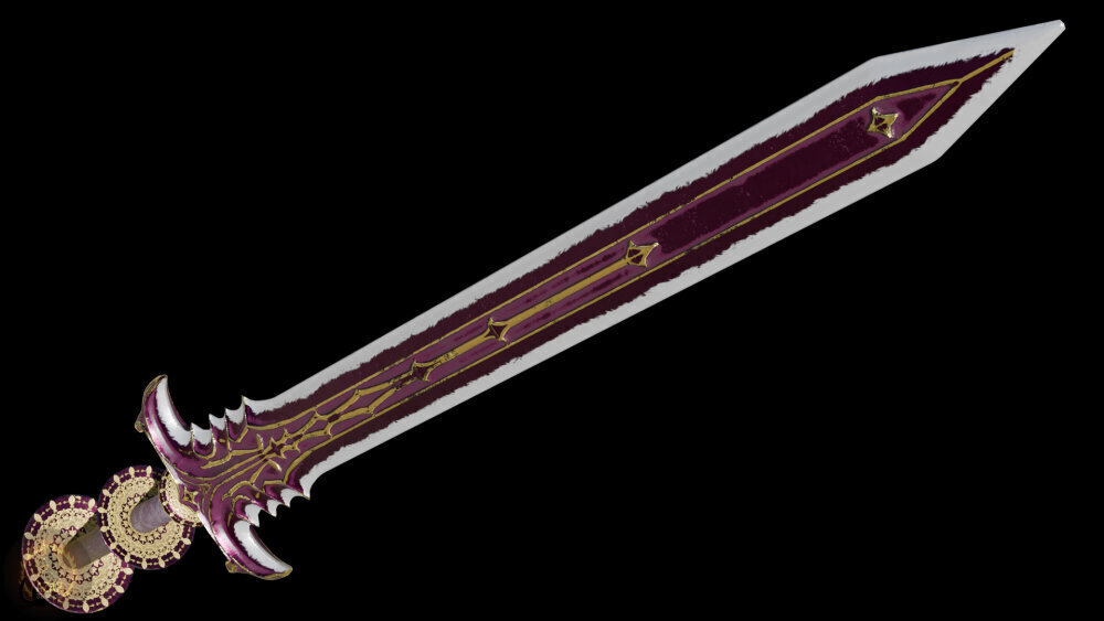 Sword 001 Premium Medieval Sword 3d Model with Lods 3D model - Download ...