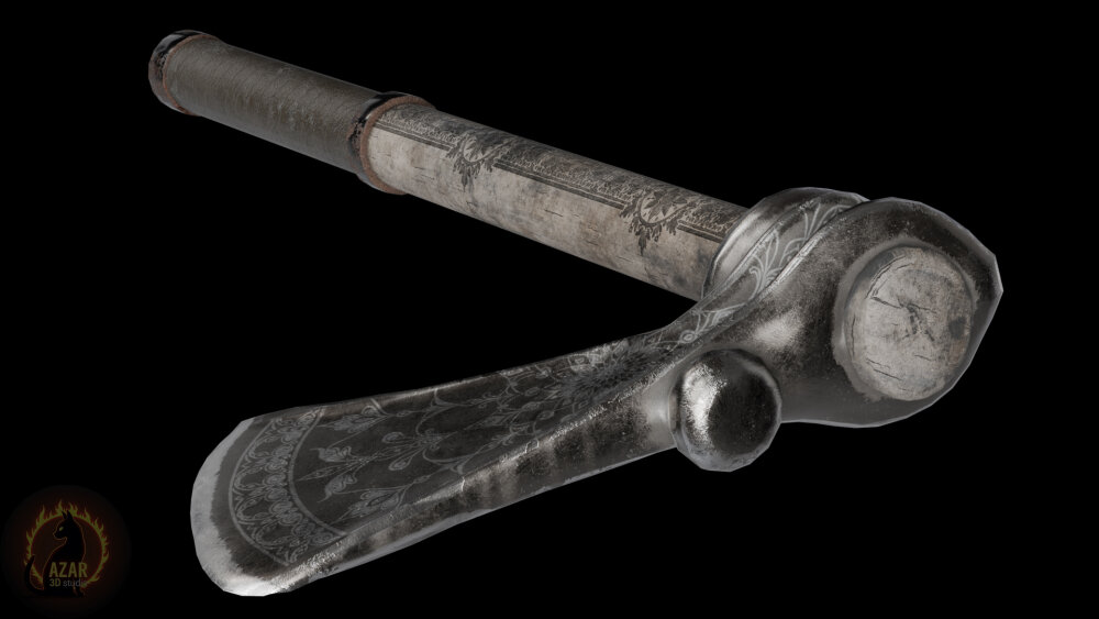 Axe Realistic Medieval Pbr for Unity (Built-in Pipeline) 3D model ...