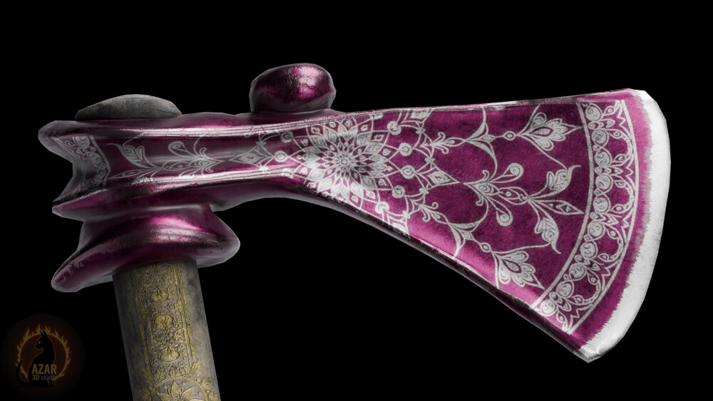Hacha Medieval Realista para Unity Built-in Pipeline Modelo 3D ...
