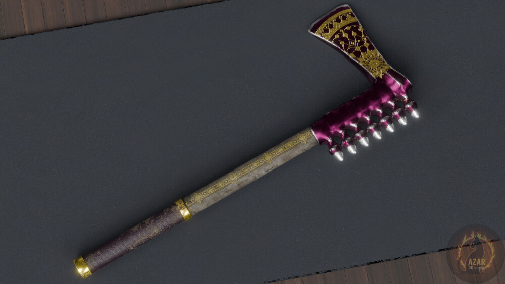 Hacha Medieval Realista para Unity Built-in Pipeline Modelo 3D ...