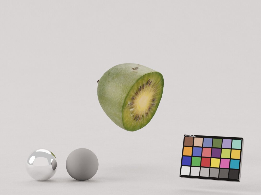 Kiwi Berry Half 3D model - Download Fruit on 3DModels.org