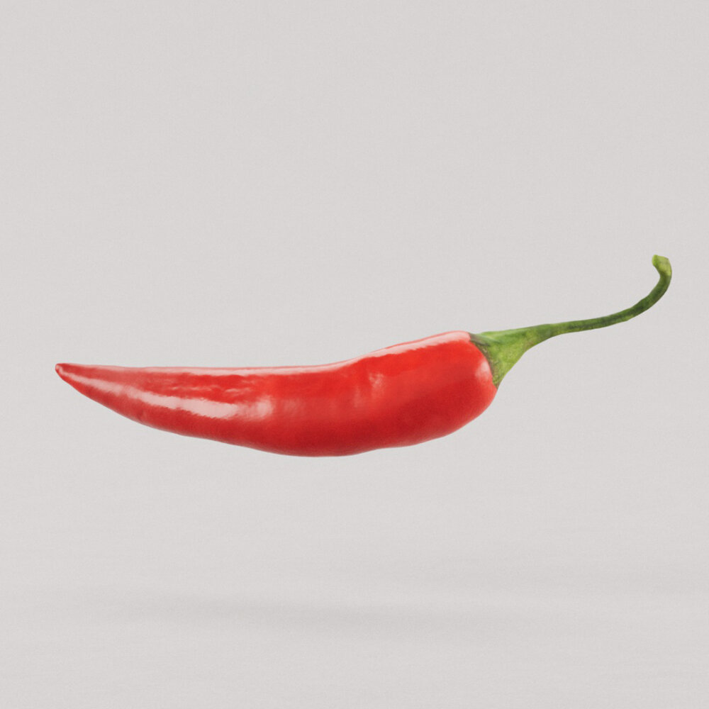 Red Pepper 3D model - Download Vegetables on 3DModels.org