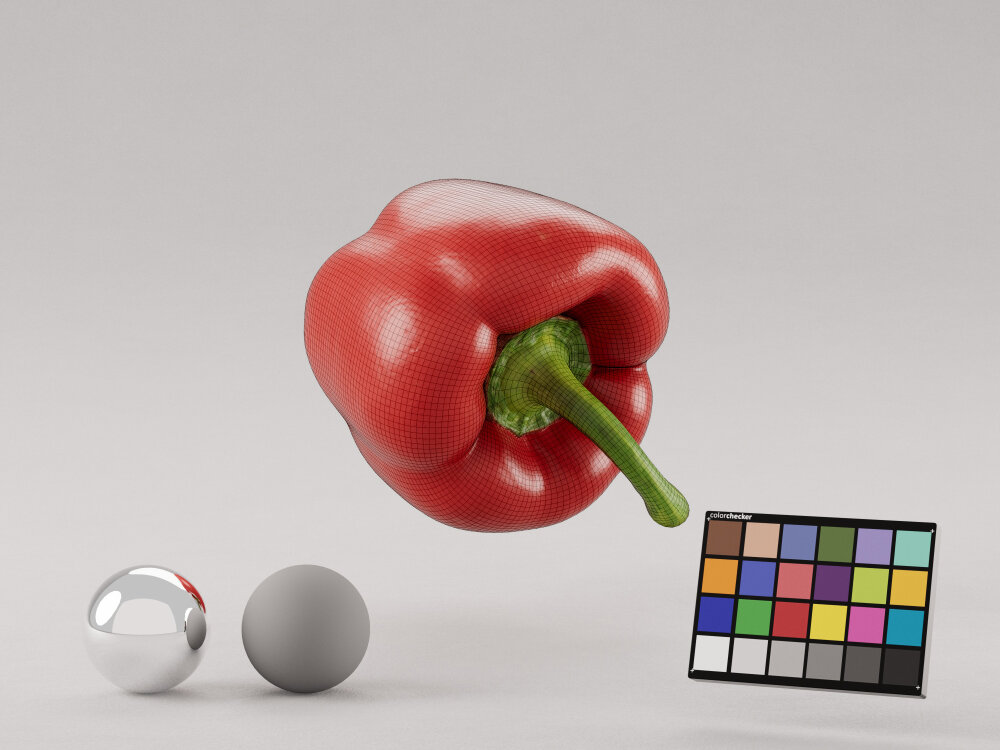 Bell Pepper 3D model - Download Vegetables on 3DModels.org