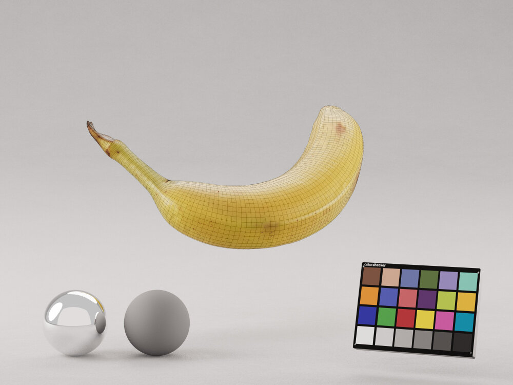 Banana Fruit 3D model - Download Fruit on 3DModels.org