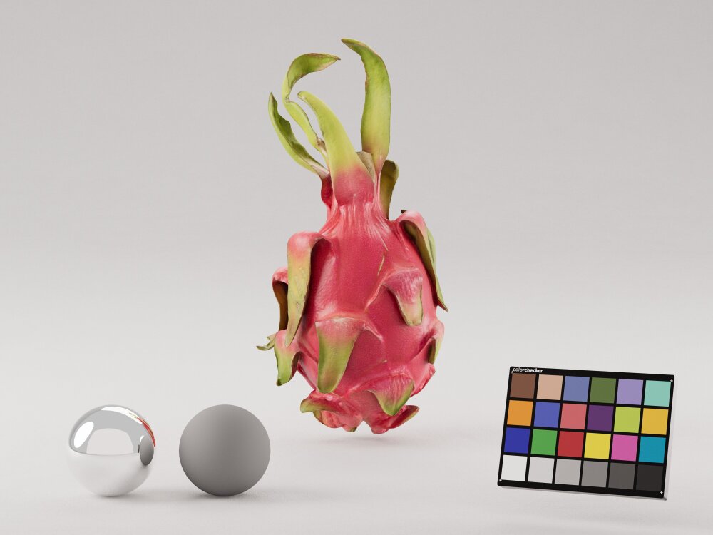 Pitaya Fruit Dragon Fruit 3D model - Download Fruit on 3DModels.org