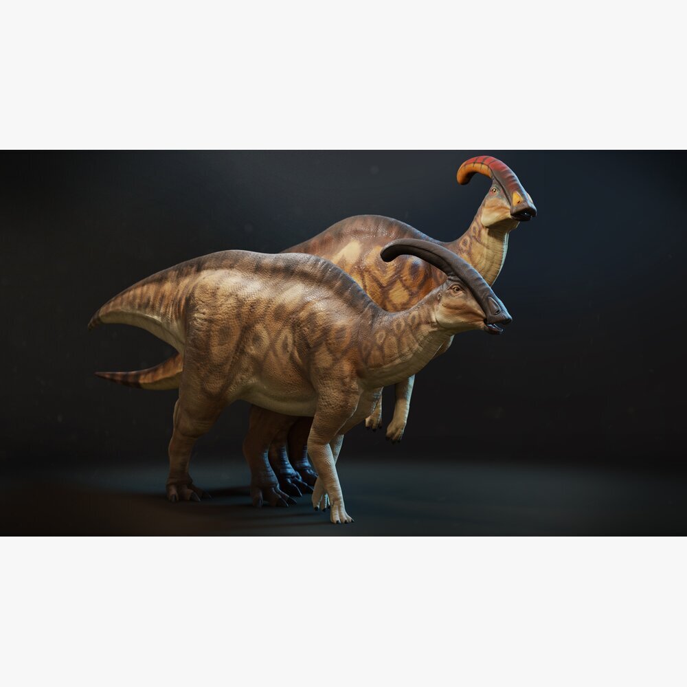 Parasaurolophus 3D model - Download Dinosaur on 3DModels.org