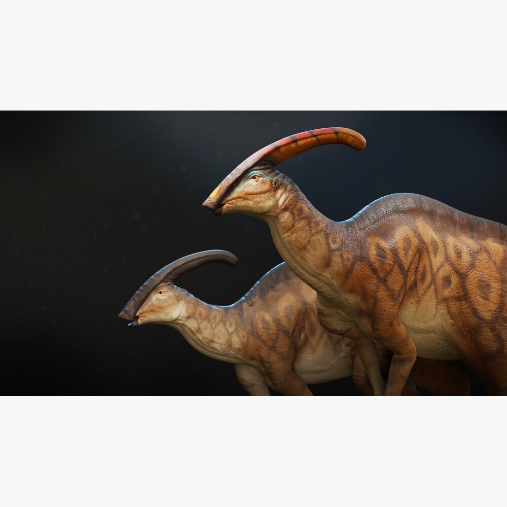 Parasaurolophus 3D model - Download Dinosaur on 3DModels.org
