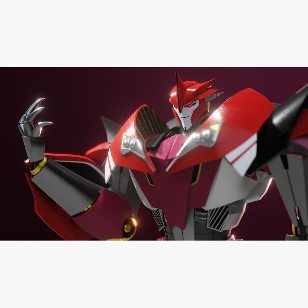 Knockout – Transformers Prime 3D 모델 - 다운로드 로봇 on 3DModels.org