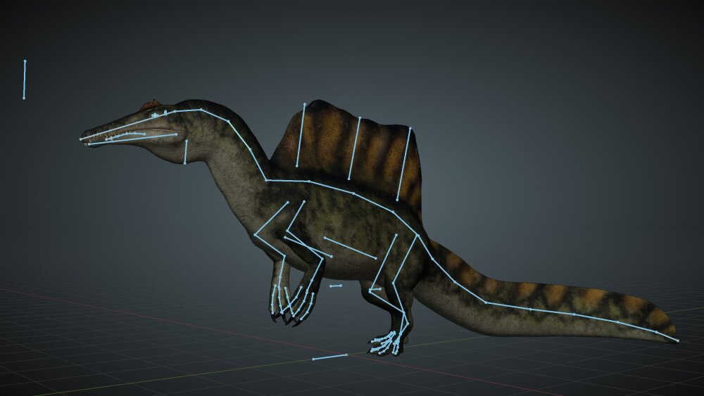 Majestic Spinosaurus 3D model - Download Dinosaur on 3DModels.org