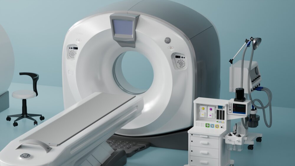 Magnetic Resonance Scanner 3D model - Download Medical Equipment on ...
