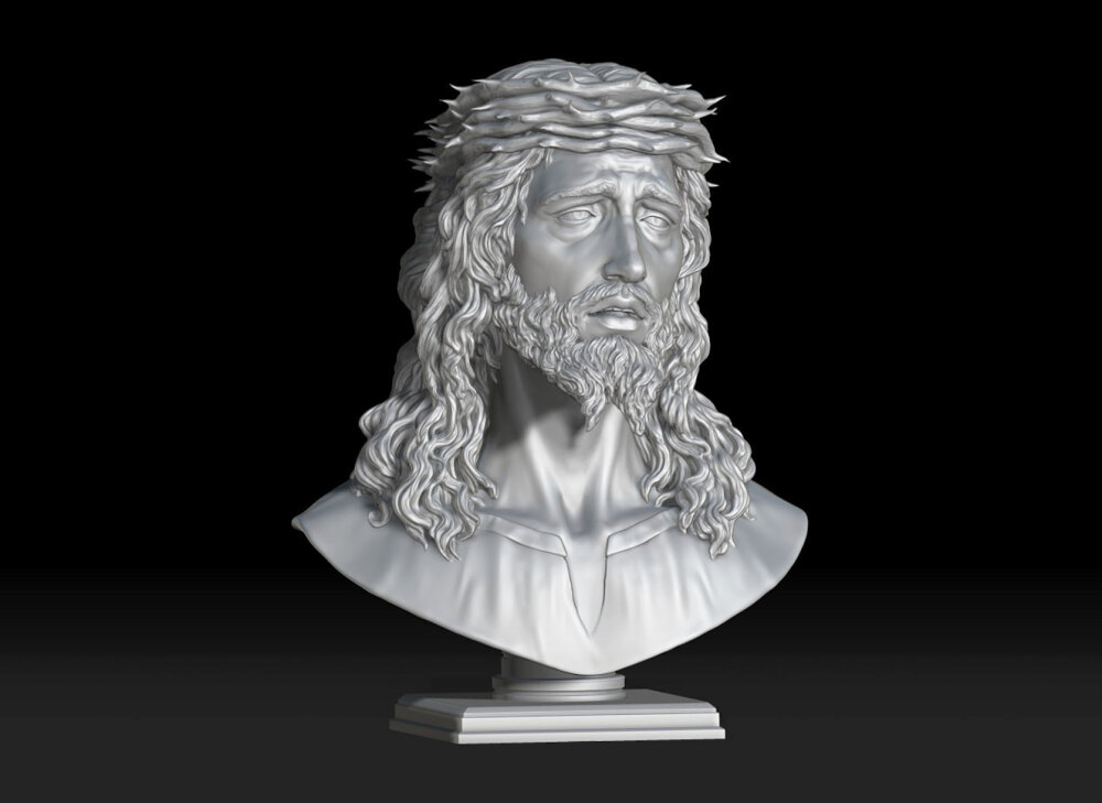Modelo Bust Jesus Christ para Impresión 3D - Descarga archivo STL para ...