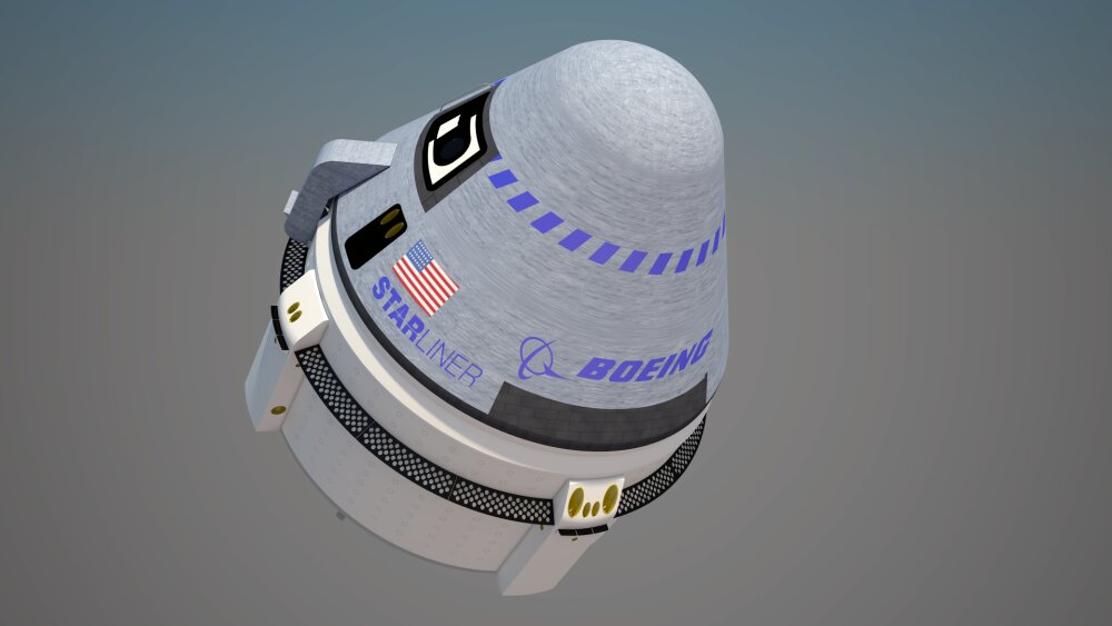 Orbital Reef Space Station with Boeing Starliner Docking Left 3D model ...
