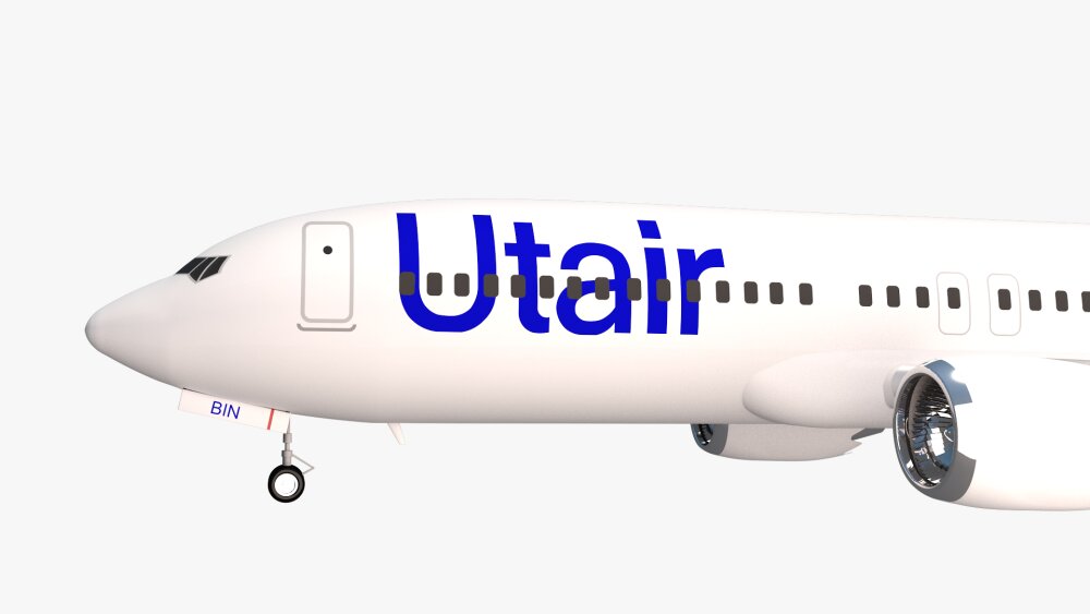 Utair Boeing 737 Max 8 3D model - Download Airliner on 3DModels.org