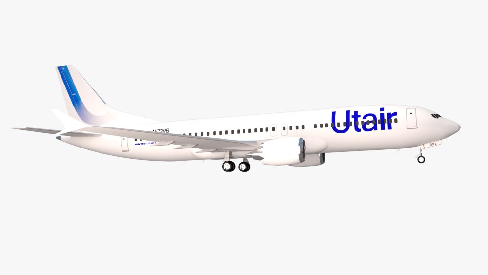Utair Boeing 737 Max 8 3D model - Download Airliner on 3DModels.org