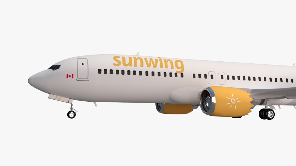 Sunwing Boeing 737 Max 8 3D model - Download Airliner on 3DModels.org