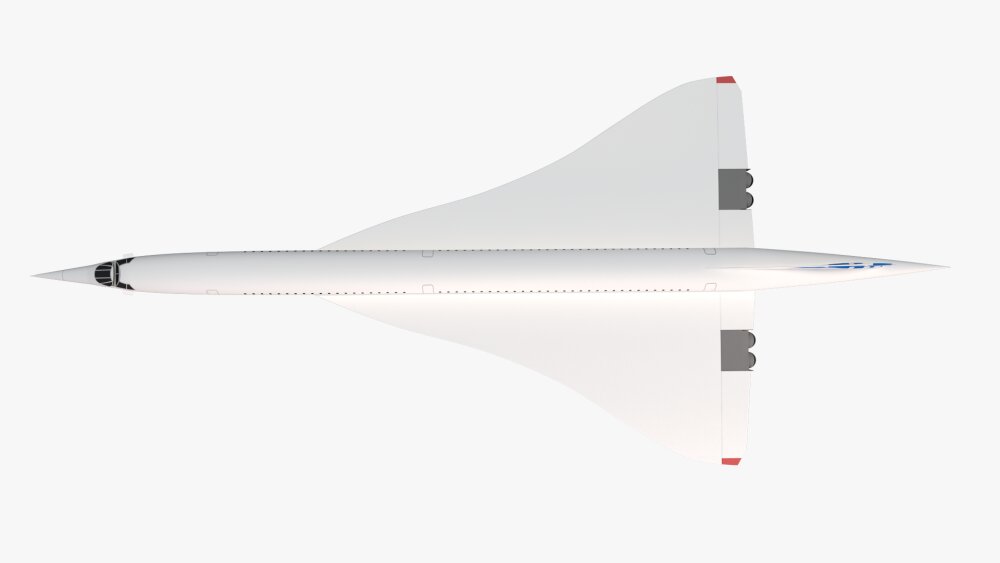 Airfrance Concorde Supersonic Flight 3D model - Download Airliner on ...