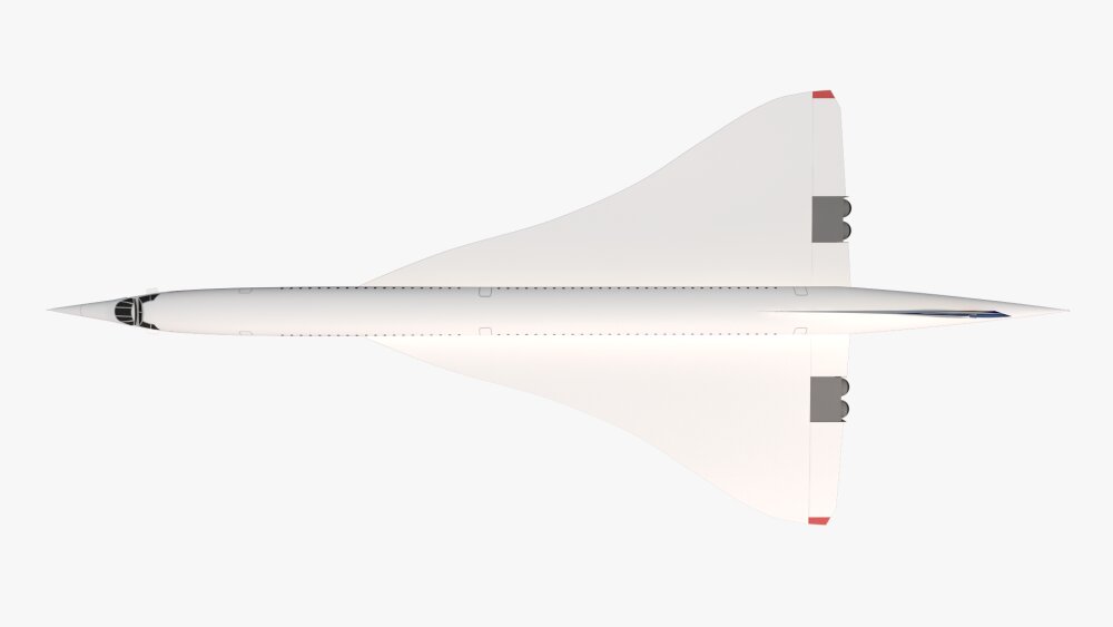 British Airways Concorde Supersonic 1985 – 1997 Livery 3D model ...