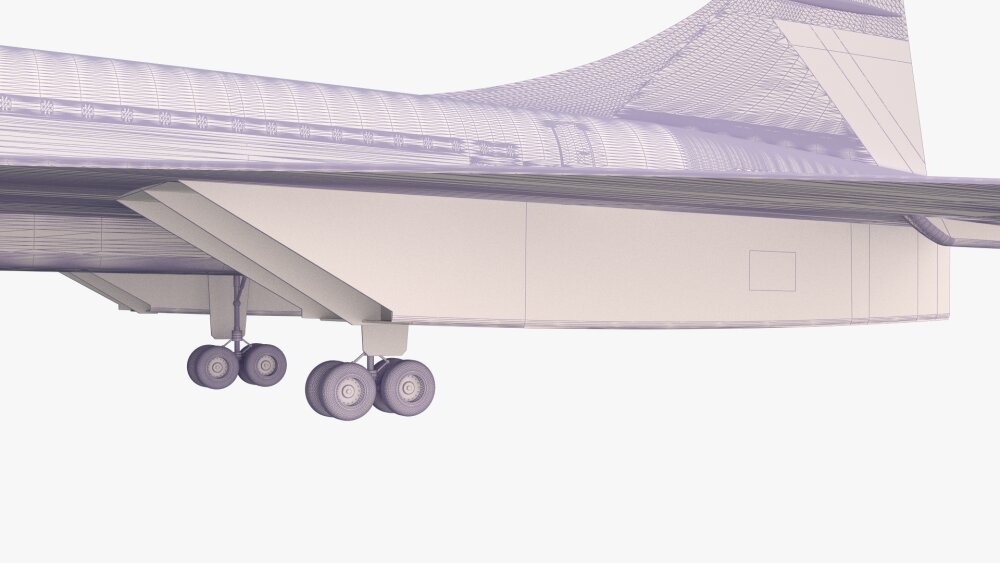 British Airways Concorde Supersonic 1985 – 1997 Livery 3D model ...