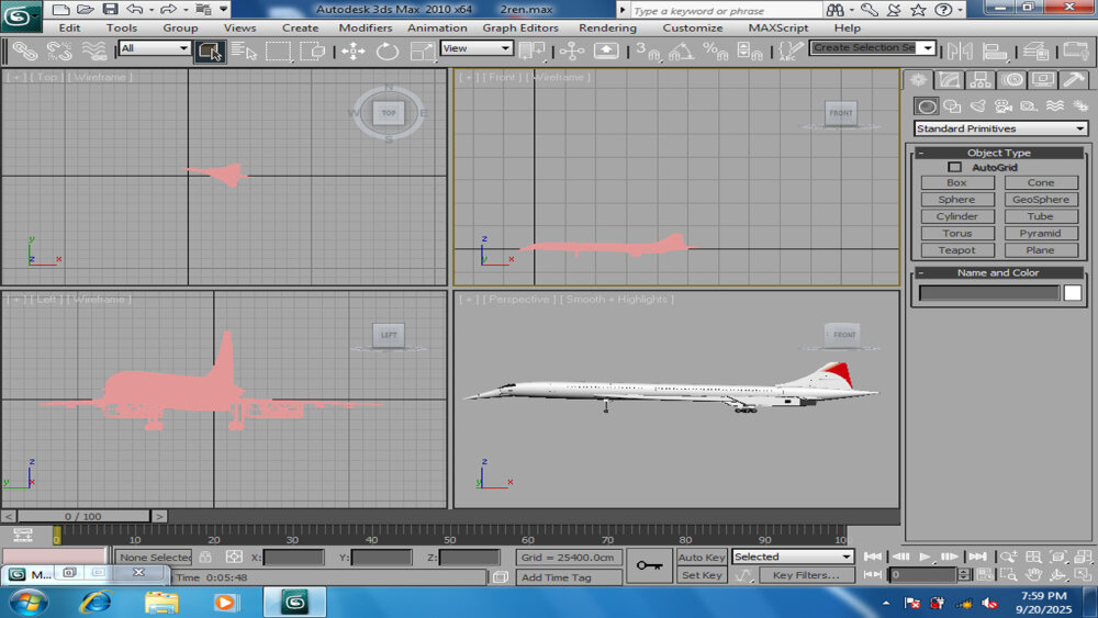 Air France Concorde Supersonic Pepsi Livery 3D model - Download ...