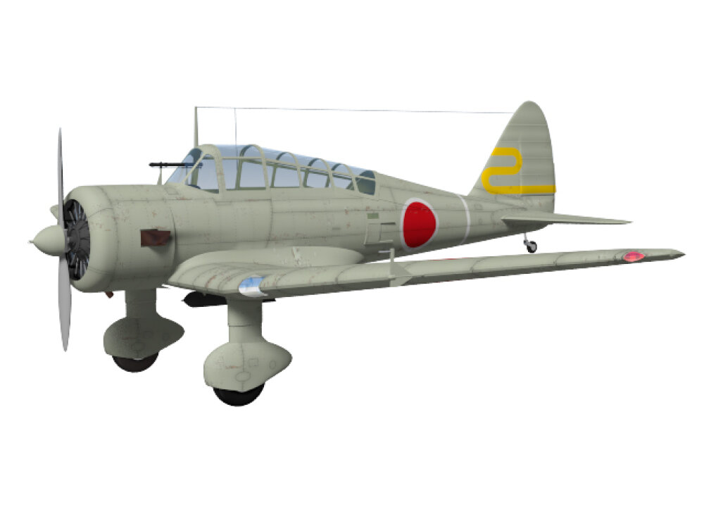 Tachikawa Ki36 Ida 3D model - Download Bomber on 3DModels.org