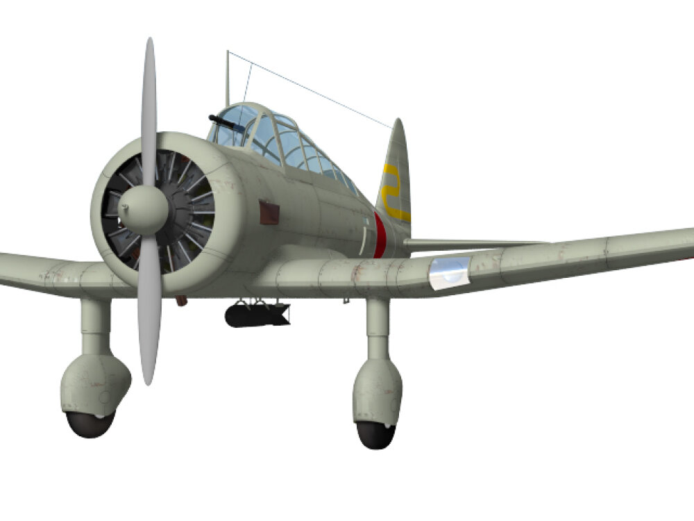 Tachikawa Ki36 Ida 3D model - Download Bomber on 3DModels.org