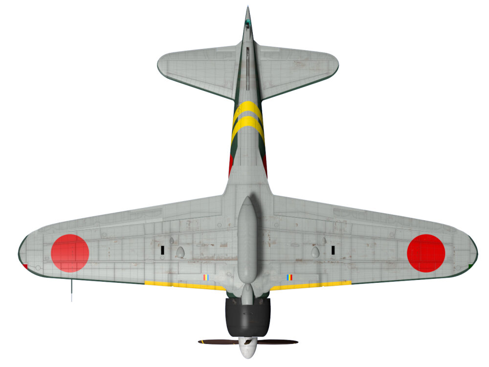 A6M3 Zero Fighter Type 22 3D model - Download Fighter on 3DModels.org