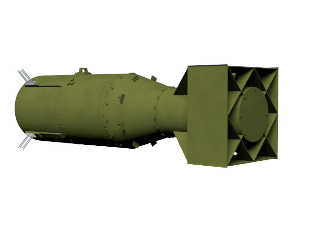 Little Boy Atomic Bomb 3D model - Download Bombs on 3DModels.org
