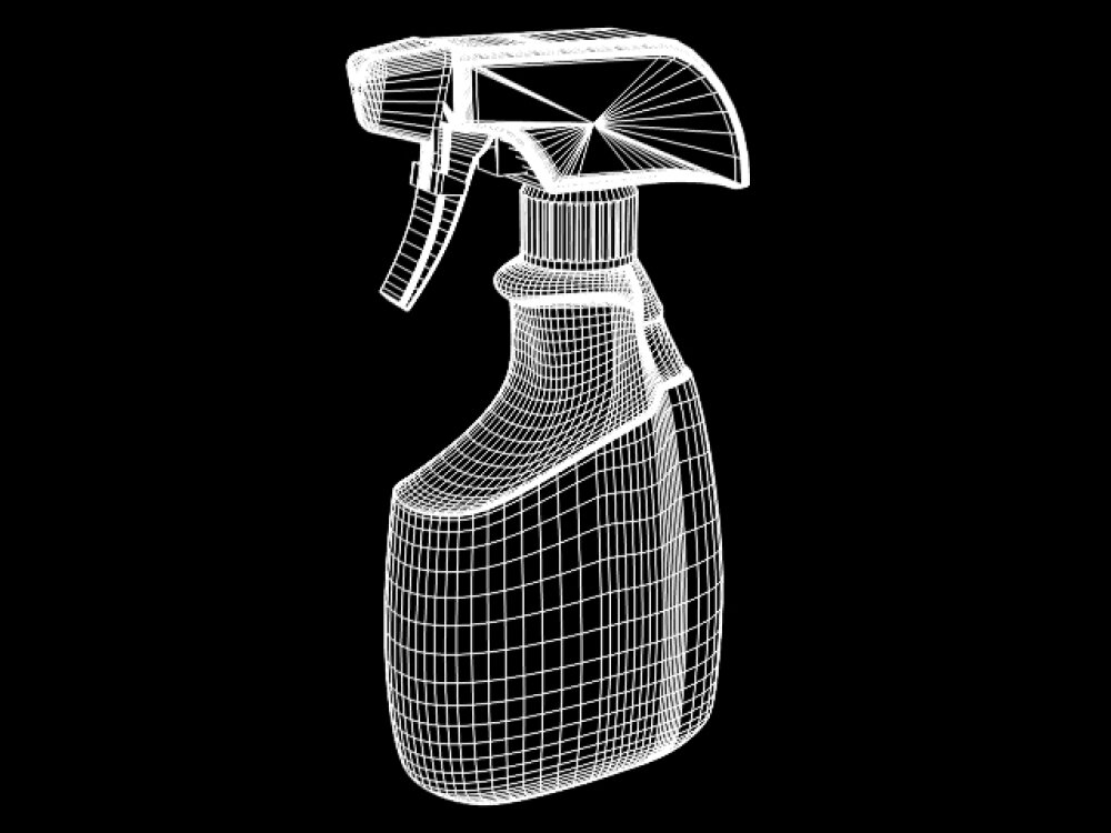 Cleaning Spray Bottle 3D model - Download Health and Beauty on 3DModels.org
