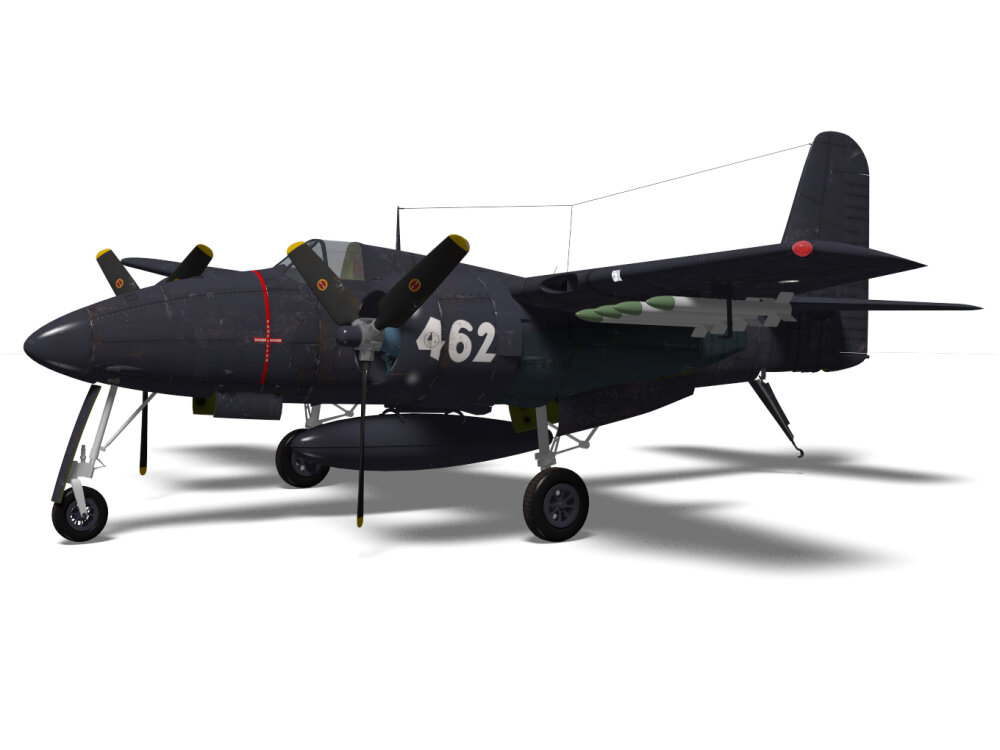 Grumman F7F Tigercat 3D model - Download Fighter on 3DModels.org